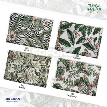 HIKARON TROPICAL – Kain Motif Tropical Musim Panas Sarung Jok Bantal ...