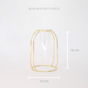 Vas Bunga Nordic Aesthetic Modern Sederhana – Flower Vase Meja Gold ...