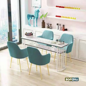 Meja Rias MR-0208 Meja Salon Meja Nail Art Meja Make Up Custom Marble ...