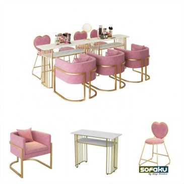 Meja Rias MR-0208 Meja Salon Meja Nail Art Meja Make Up Custom Marble ...