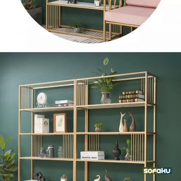 Rak Etalase Gold C-0113 – Rak Showcase Pajangan Besi/Rak Tingkat Emas ...