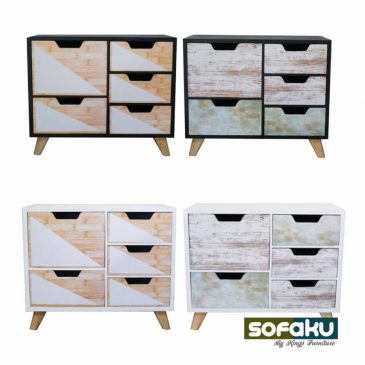 MAGNAE Nakas Lemari 5 Laci Lemari Penyimpanan Baju Rak Storage | Sofaku
