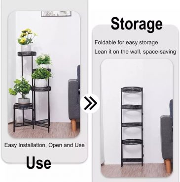 Rak Tanaman RT-016 – Sofaku Standing Platter Flower Stand 4 Susun Rak ...