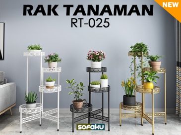 Rak Tanaman RT-025 – Sofaku Tanaman Rak Besi Standing Pot Serbaguna ...