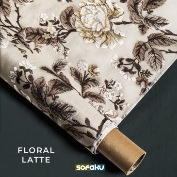 MAJESTY Kain Bunga Timbul – Yugos Bahan Motif Kembang Classic Floral ...