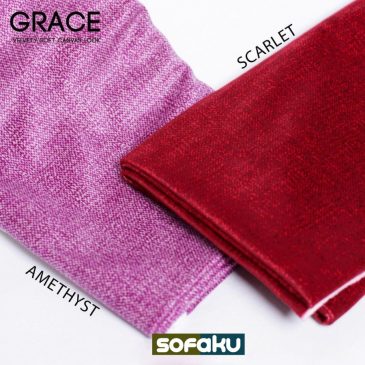 GRACE Fabric Lembut – Yugos Bahan Velvety Kanvas Kain Sofa Furniture ...