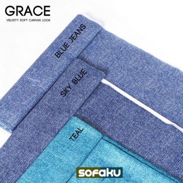 GRACE Fabric Lembut – Yugos Bahan Velvety Kanvas Kain Sofa Furniture ...