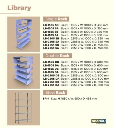 ALBA Library Rack – Lemari Filling Double Rack Document shelf | Sofaku