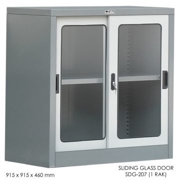 ALBA Sliding Glass Door SD-207 Lemari Penyimpanan File Document | Sofaku