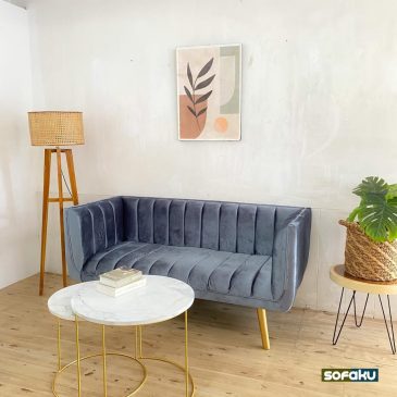 LENNON Office Sofa – Sofa Lobby Kantor/Sofa Minimalis Apartemen Velvet ...