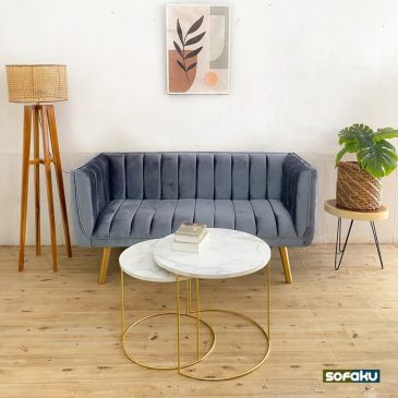 LENNON Office Sofa – Sofa Lobby Kantor/Sofa Minimalis Apartemen Velvet ...