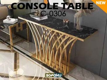 CONSOLE Table C-0306 – Modern Foyer Meja Tinggi Pajangan Marmer Hias ...